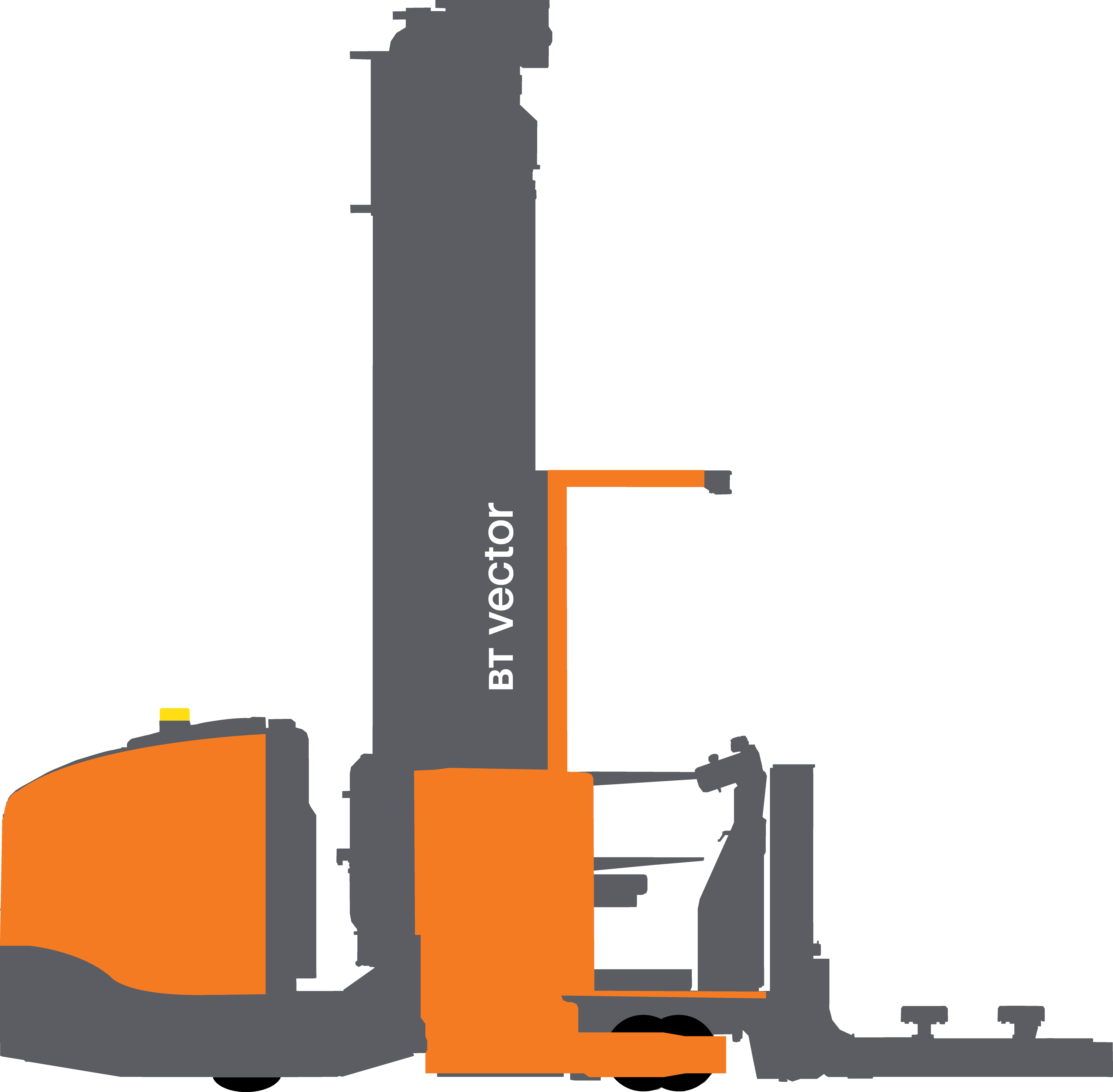 BT Vector R series. Triloader Hombre sentado Toyota BT Vector